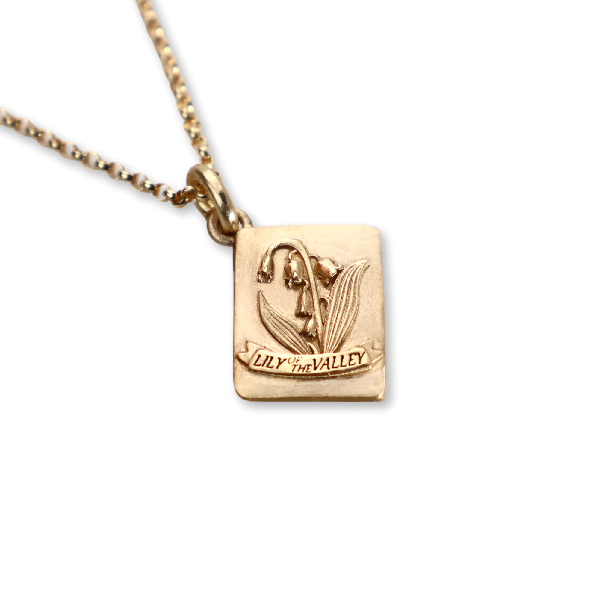 Golden Seed Packet Pendant- Birth Flower – Ellie Lee Fine Jewelry