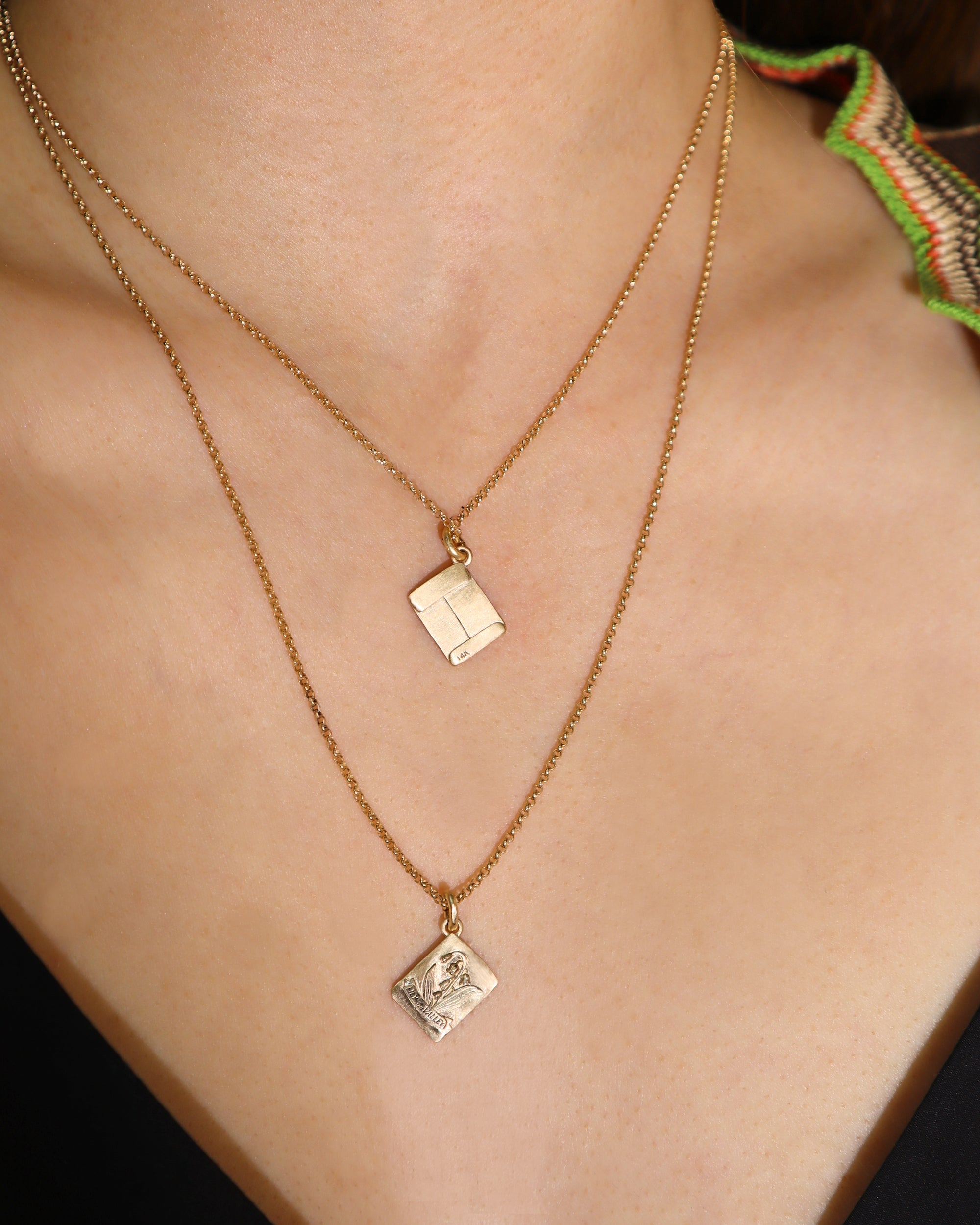 Golden Seed Packet Pendant- Birth Flower – Ellie Lee Fine Jewelry